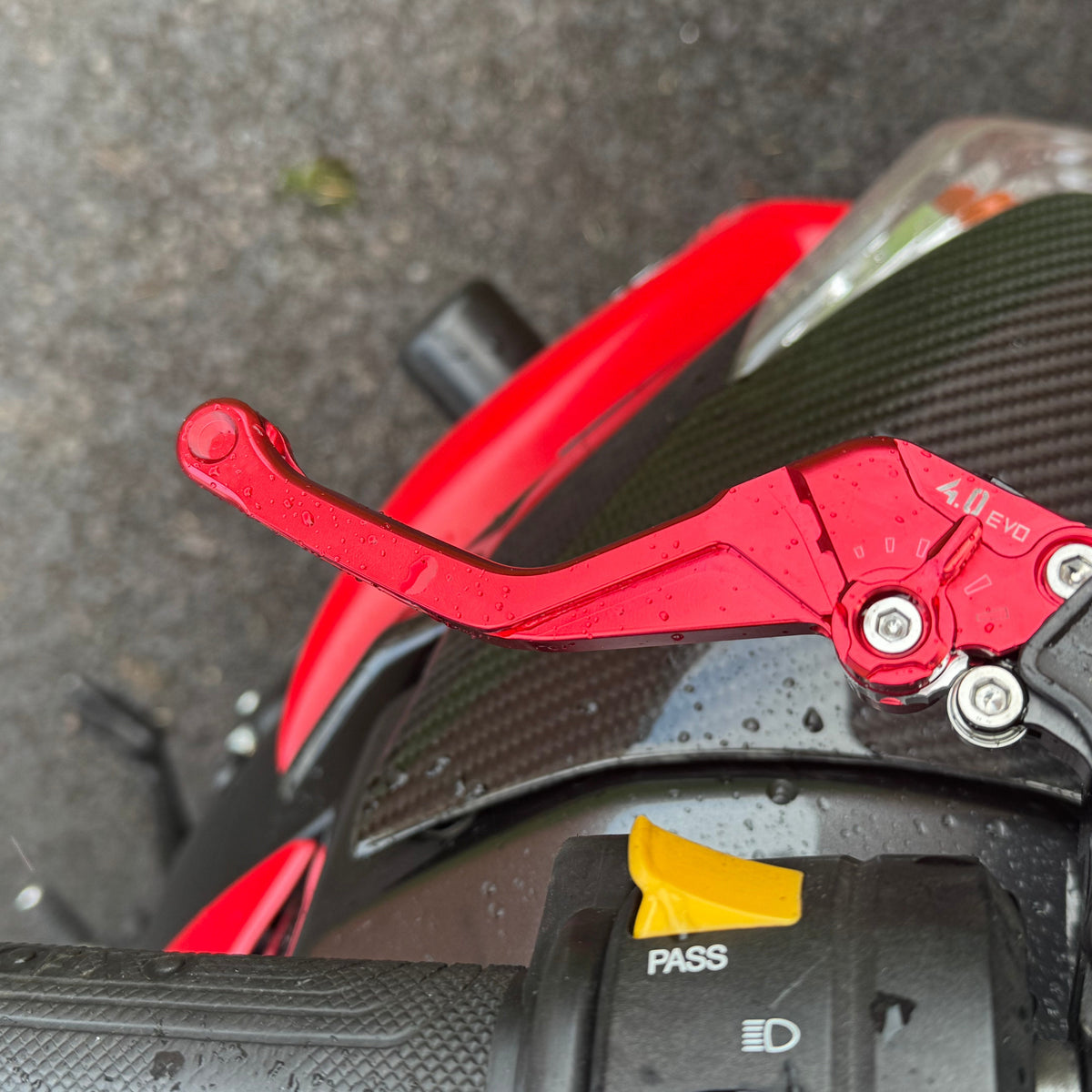 Puig Gen 4.0 Short Fixed Adjustable Levers - Red – Motorcycle ...