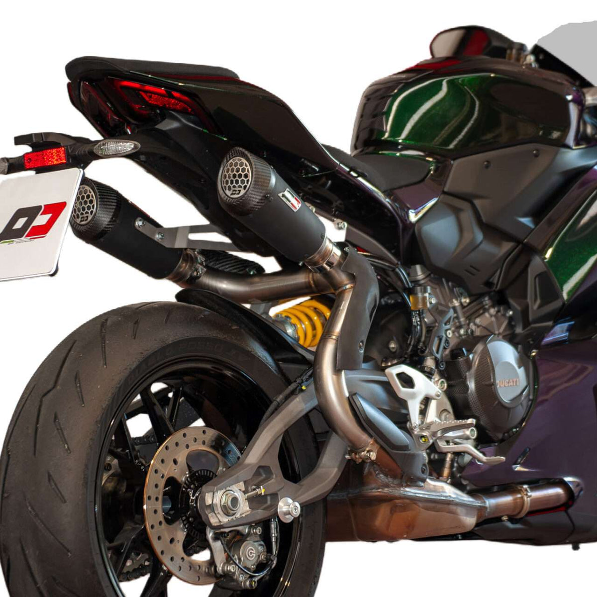 كاتمات صوت QD Gunshot Dark Matter | دوكاتي بانيجال V2 2025 يورو 5 ...