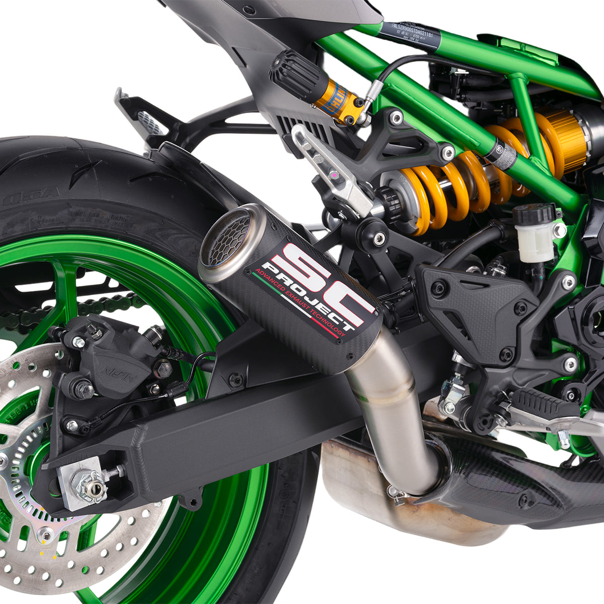 كاتم صوت كربوني SC Project CR-T | كاواساكي Z900 | عادم يورو 5 ...